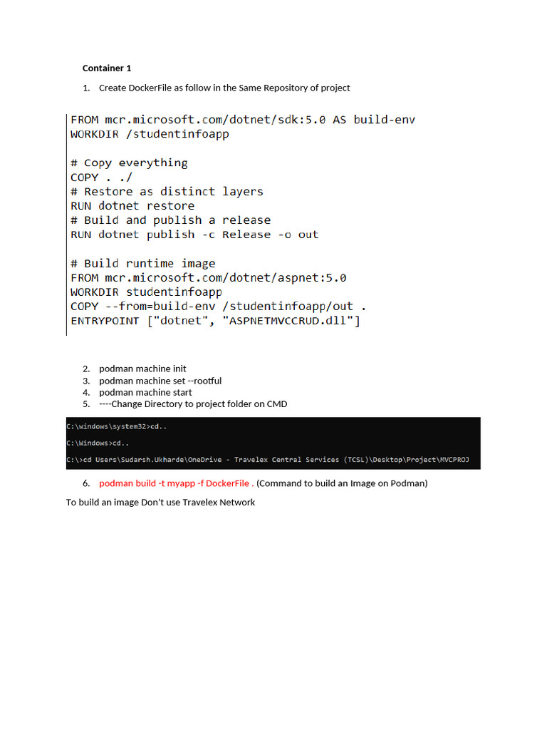 Build and Run Containers with Podman | PDF