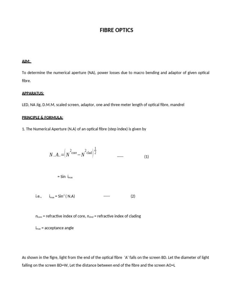 Fibre-Optics | PDF | Optical Fiber | Radiation