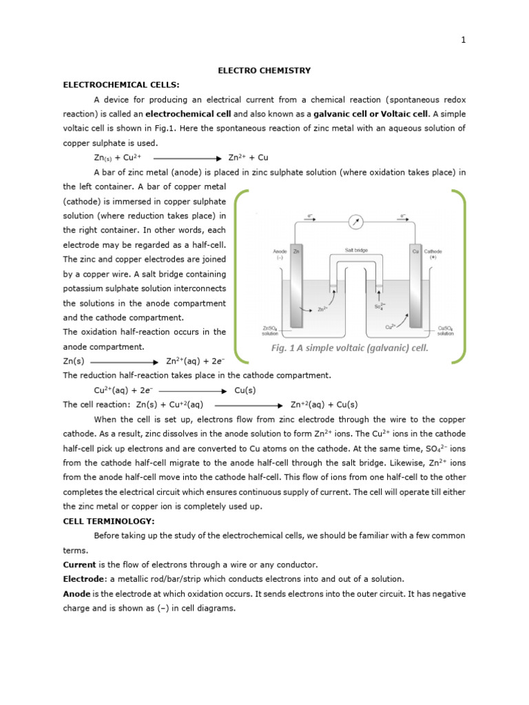 Electrochemistry | PDF | Electrochemistry | Redox