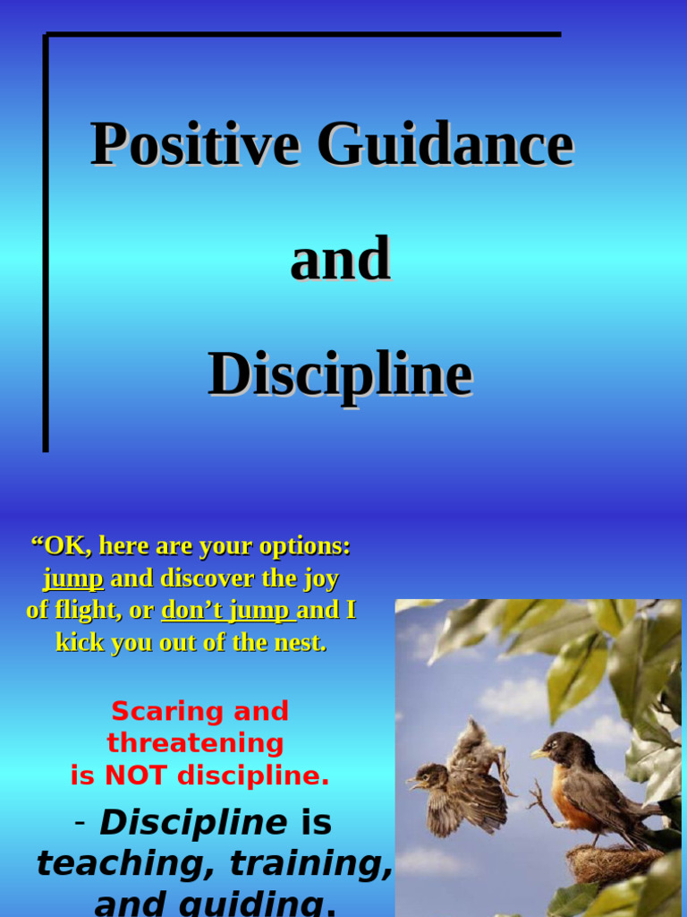 Positive Discipline | PDF | Disciplines | Human Development