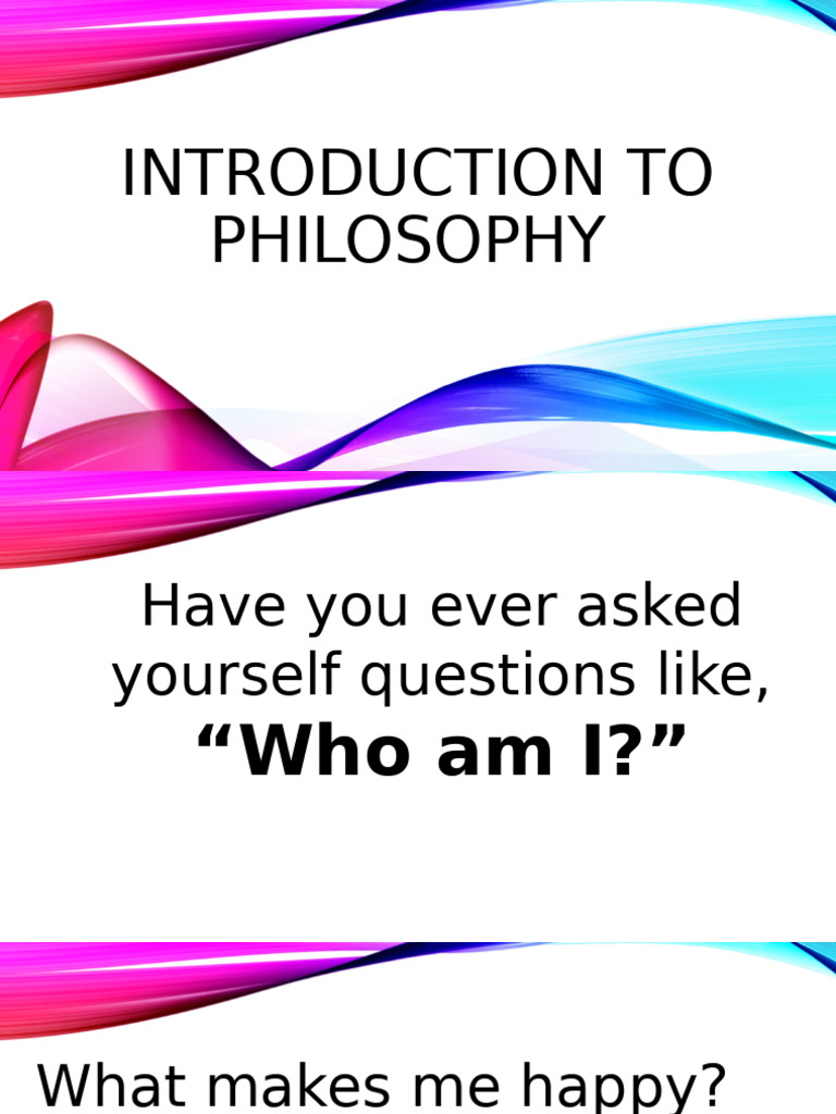 Week 1. Introduction to Philosophy | PDF | Holism | Liberal Arts Education