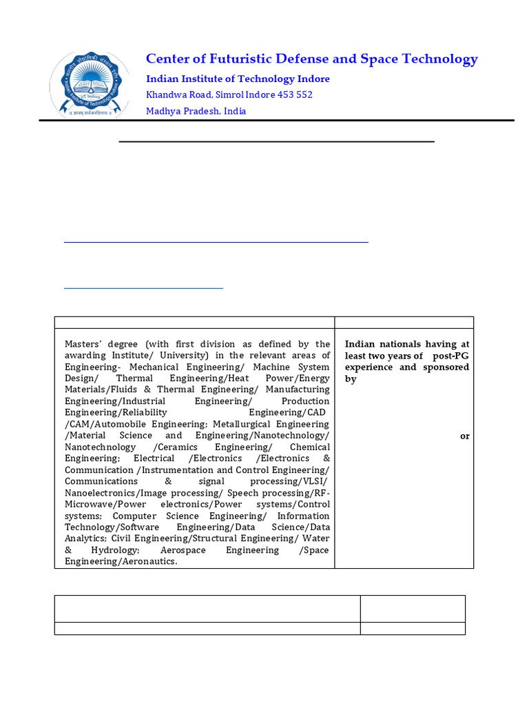 PhD Programe in CFDST Advt JUNE 2023 | PDF | Engineering | Doctor Of ...