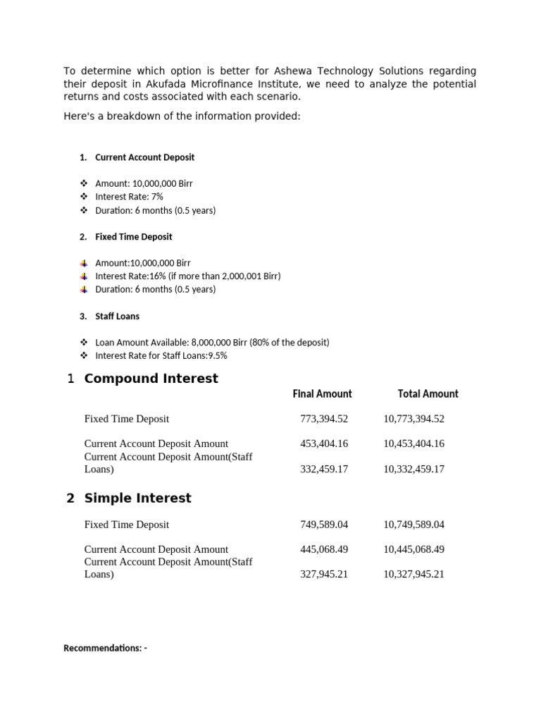 Akufada Microfinance Institute | PDF
