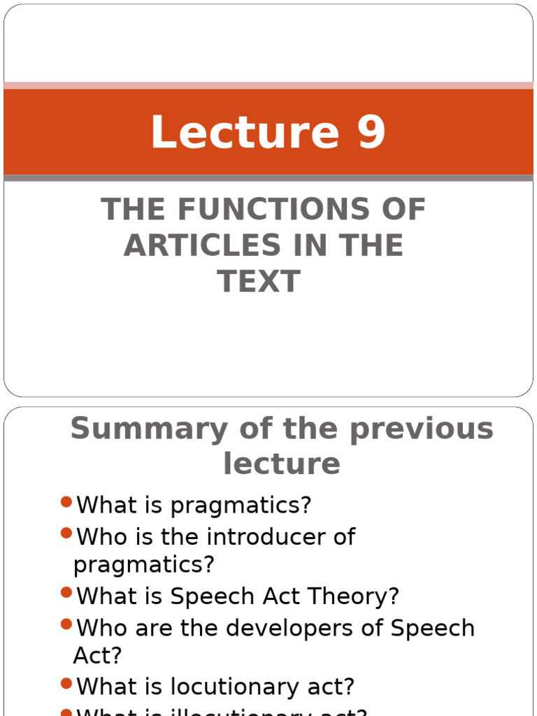 Lecture 9 | PDF | Interpretation (Philosophy) | Semantics