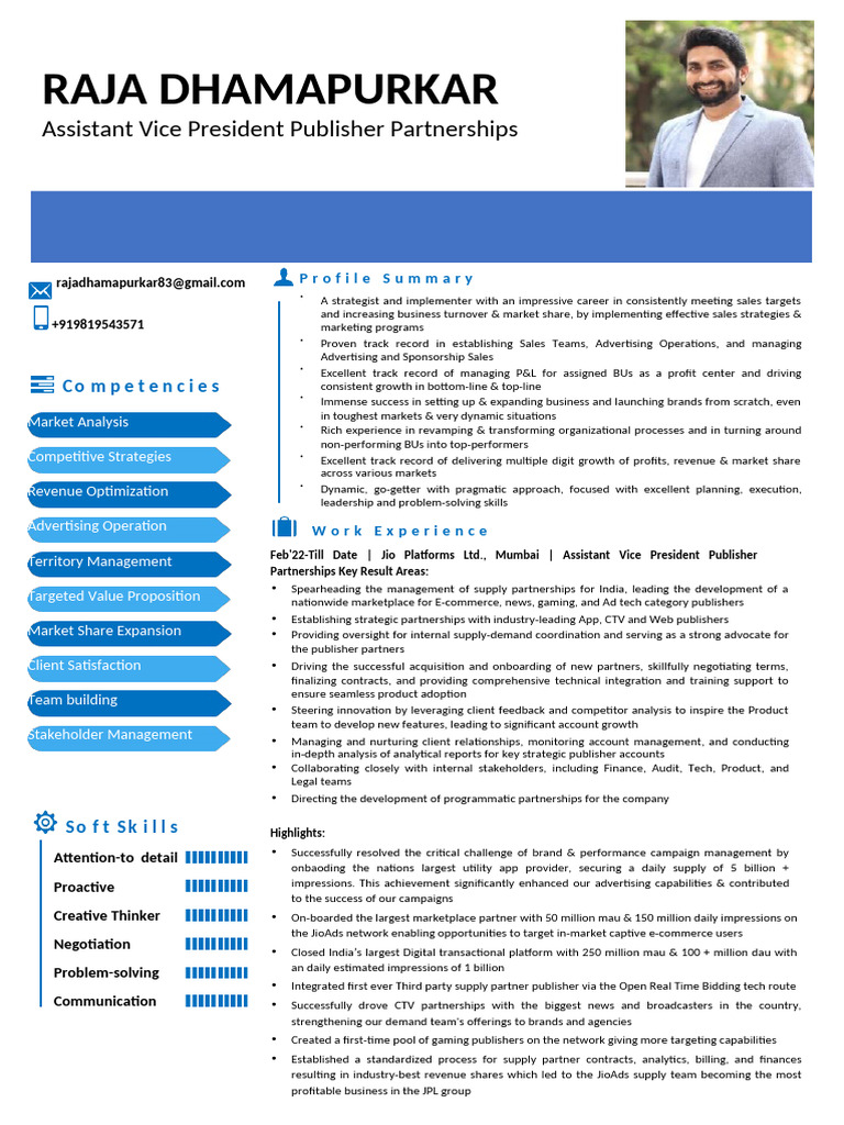 Naukri_RAJADHAMAPURKAR[19y_0m] | PDF | Sales | Advertising