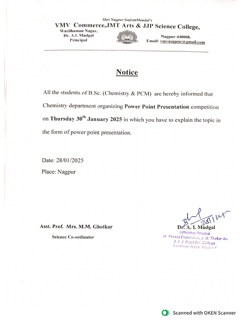 Notice PPT Competition (G) | PDF