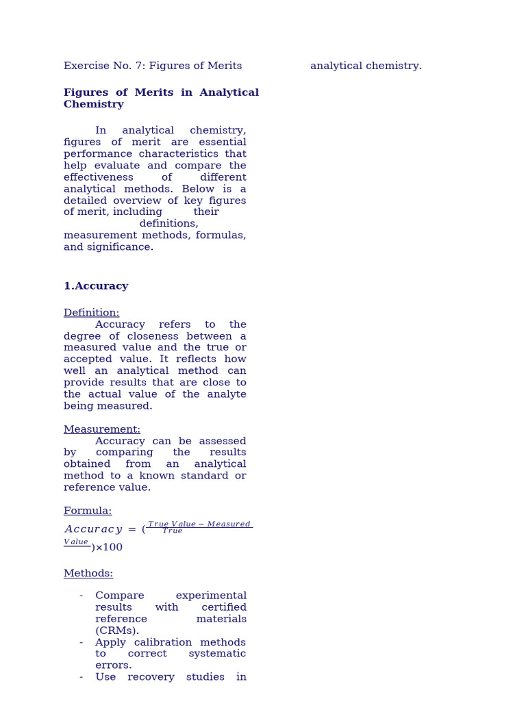 anachem lab | PDF | Detection Limit | Accuracy And Precision