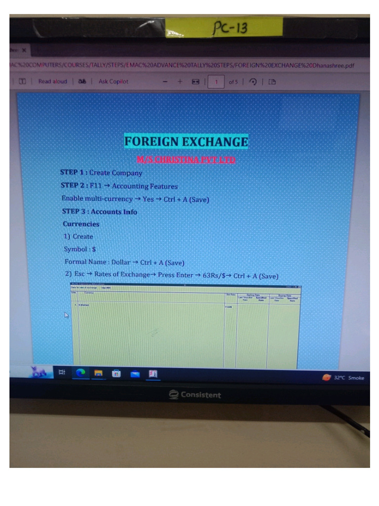 Tally Foreign Exchange | PDF