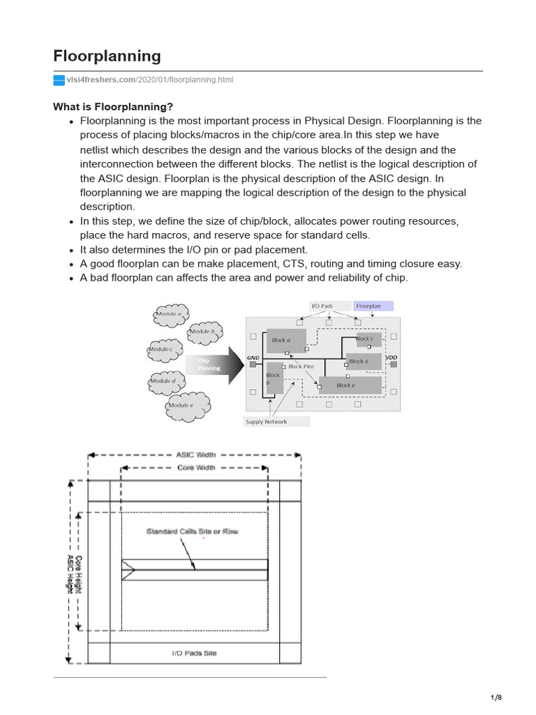 Floorplanning | PDF | Computer Engineering | Electronics