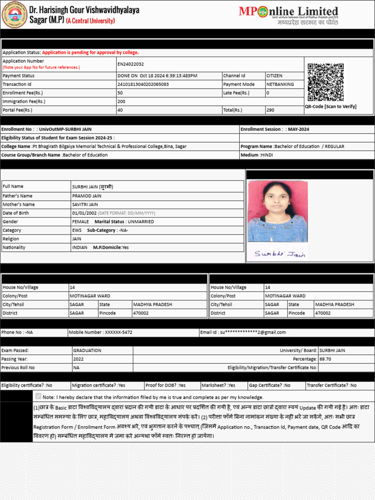 Sur Bhi Enrol Bed | PDF