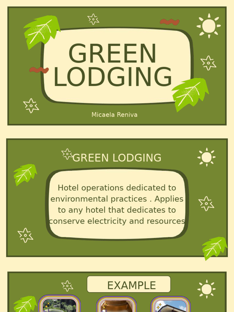 Green Lodging: Eco-Friendly Hotel Practices | PDF