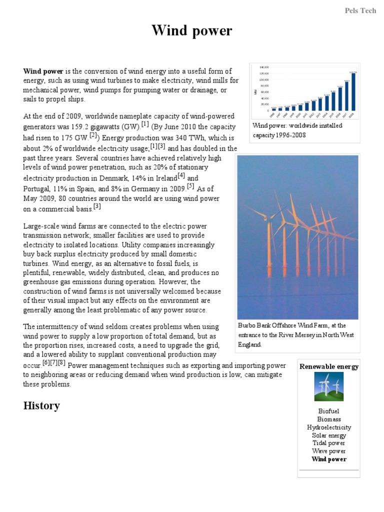 Wind Power | PDF | Offshore Wind Power | Wind Power