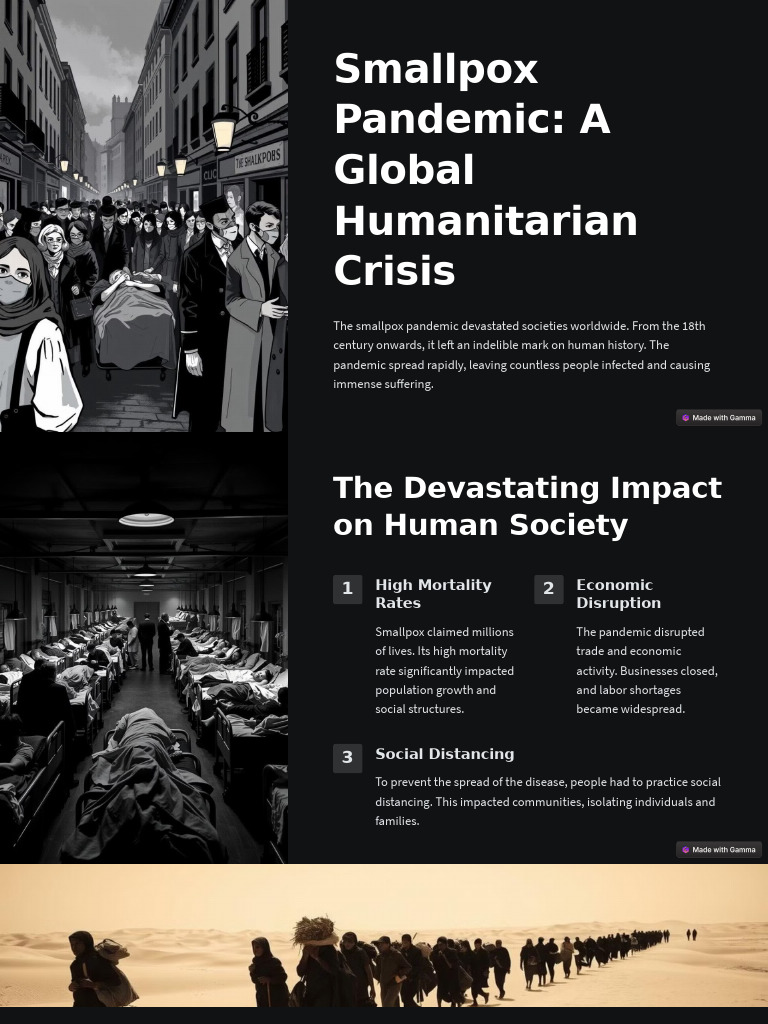 Smallpox Pandemic A Global Humanitarian Crisis | PDF