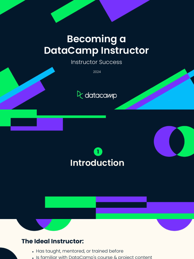 Become A DataCamp Instructor | PDF | Learning