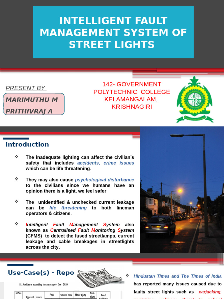 PPT MARI & PRITHIV | PDF | Street Light | Internet Of Things