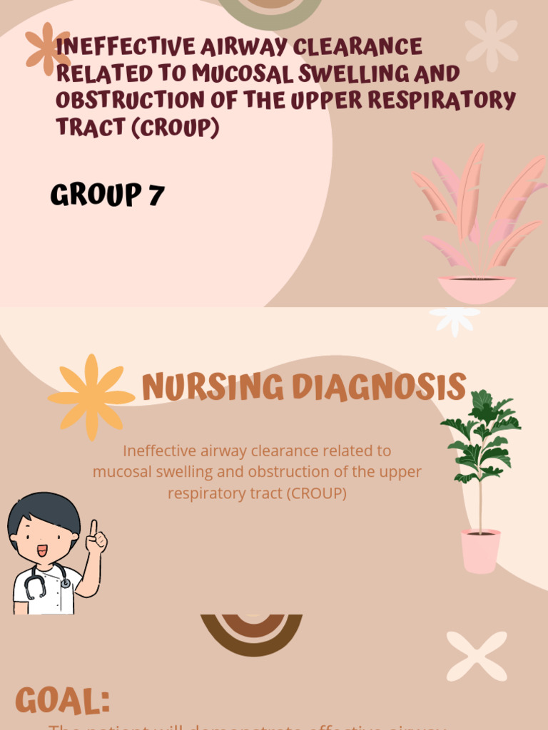 Ineffective Airway Clearance Related To Mucosal Swelling and Obstruction of The Upper ...