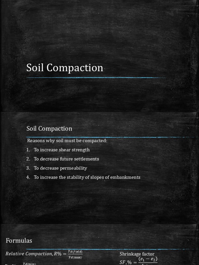 Soil Compaction | PDF | Porosity | Soil
