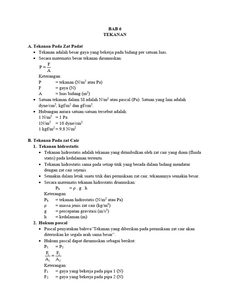 BAB 6 tekanan | PDF
