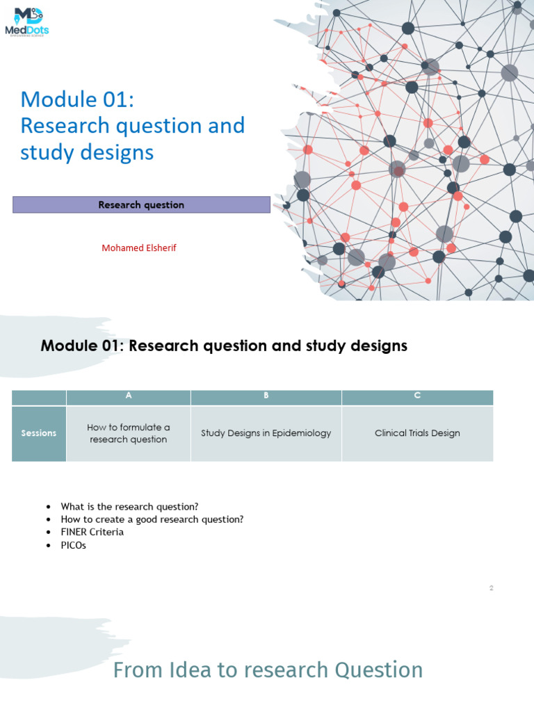 Formulating Research Questions & Designs | PDF | Clinical Medicine ...