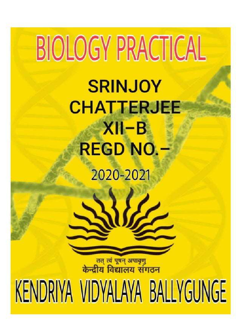 Biology Practical File Class 12 Cbse | PDF