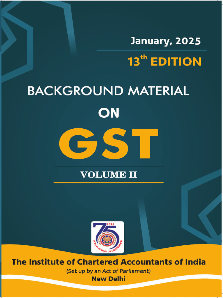GST Background Material Vol-II | PDF | Taxes | Value Added Tax