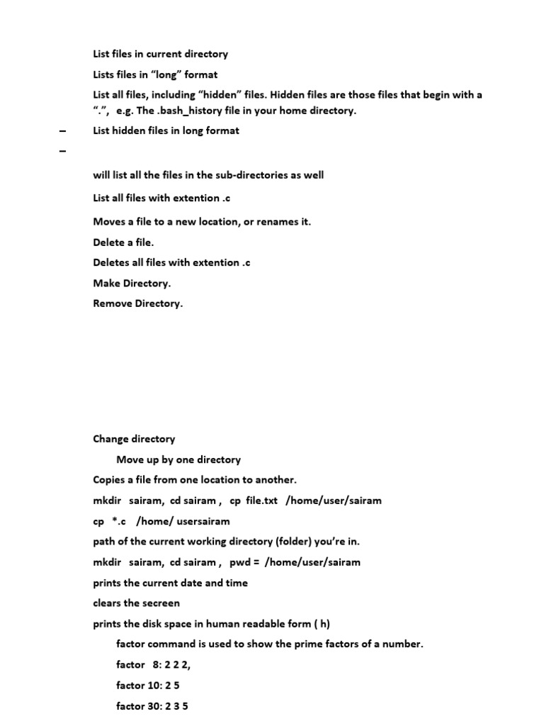 Linux Commands | PDF | Computer File | Filename Linux Commands | PDF | Computer File | Filename
