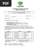 Grade 10 Subject Stream Selection Guide | PDF | Mathematics | Science