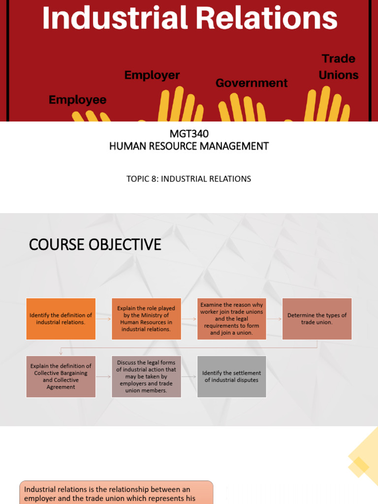 Chapter 8 Industrial Relations | PDF | Employment | Strike Action
