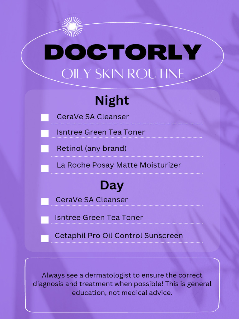 Doctorly Oily Skin Routine | PDF
