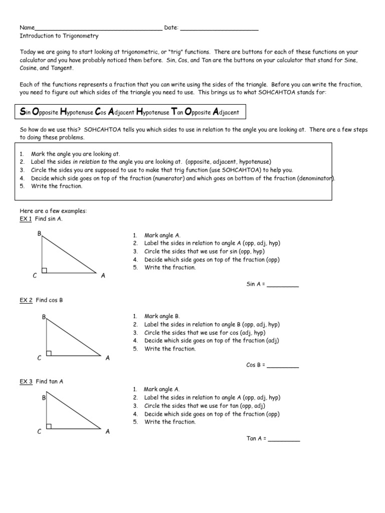Introduction to Trigonometry | PDF | Trigonometry | Trigonometric Functions