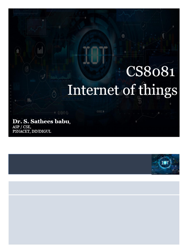 Overview of Internet of Things (IoT) | PDF | Internet Of Things | Radio ...