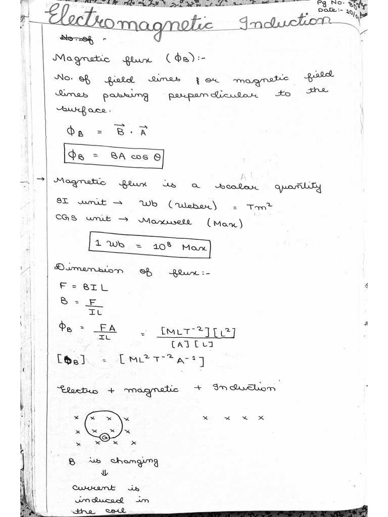 Electromagnetic Induction | PDF