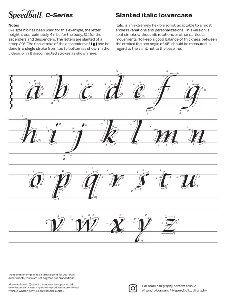 exemplars_c_cursive_lowercase | PDF | Calligraphy | Graphic Design