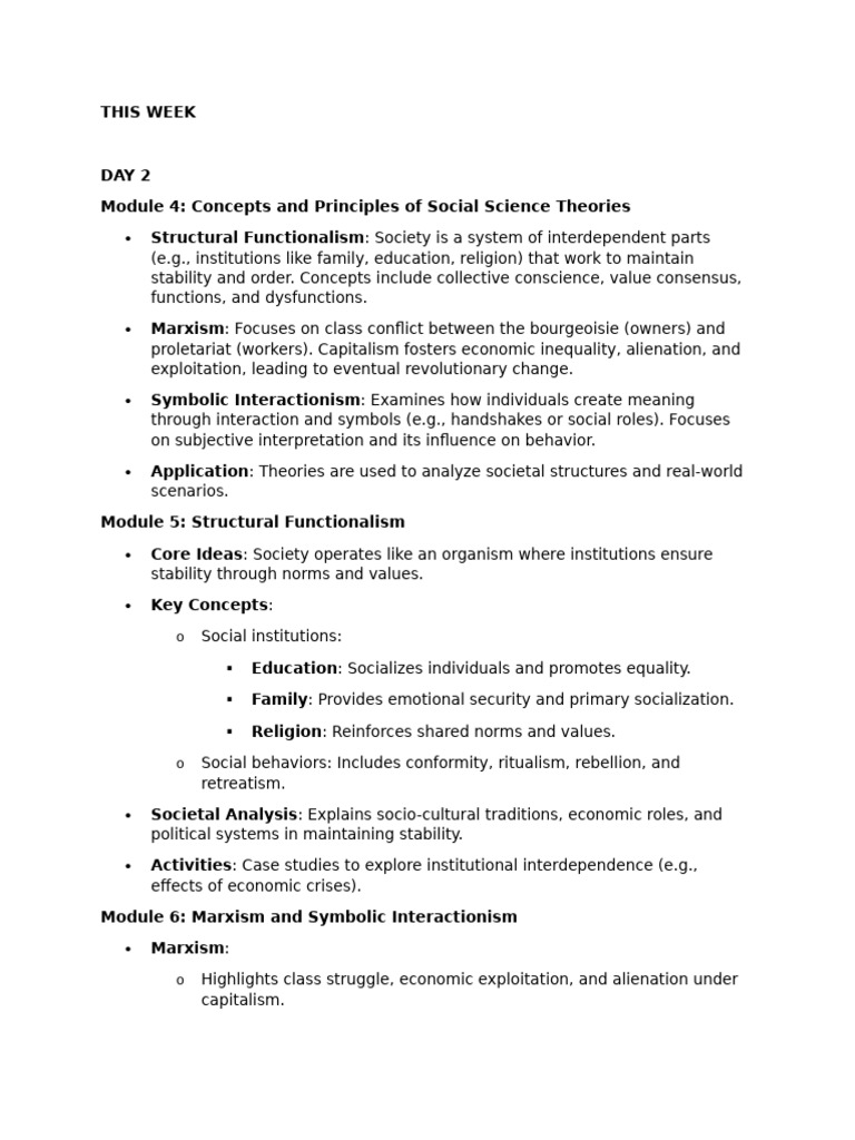 Social Science Theories | PDF | Society | Marxism