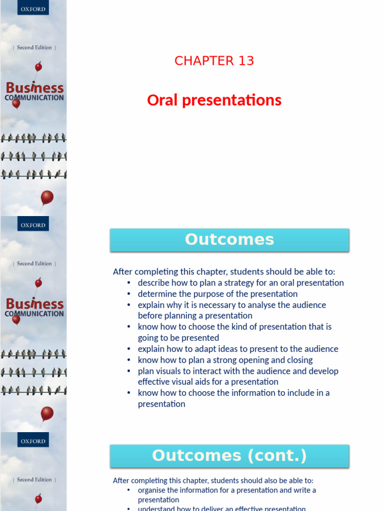 Chapter 13 Oral Presentations | PDF