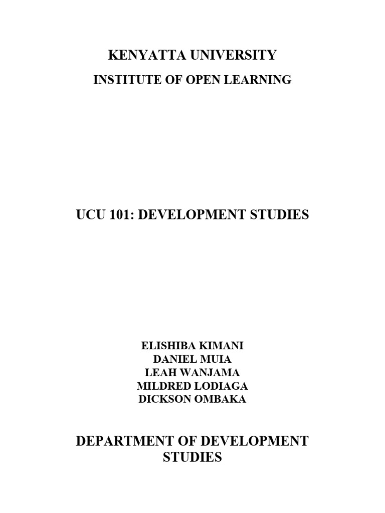Development Studies Course Guide | PDF | World Systems Theory | Science