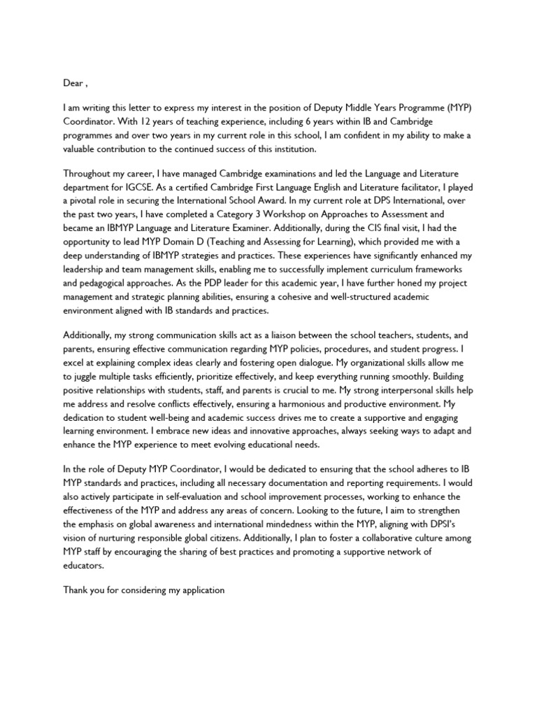 Letter of Intent | PDF | Learning | Cognition