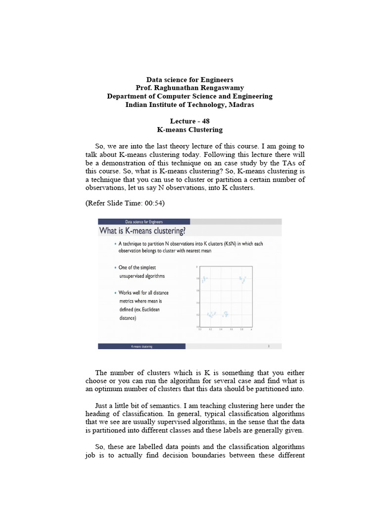 lec48 | PDF | Cluster Analysis | Artificial Intelligence