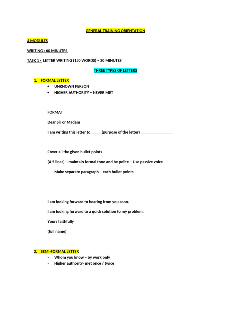 General Training Orientation - Aman | PDF