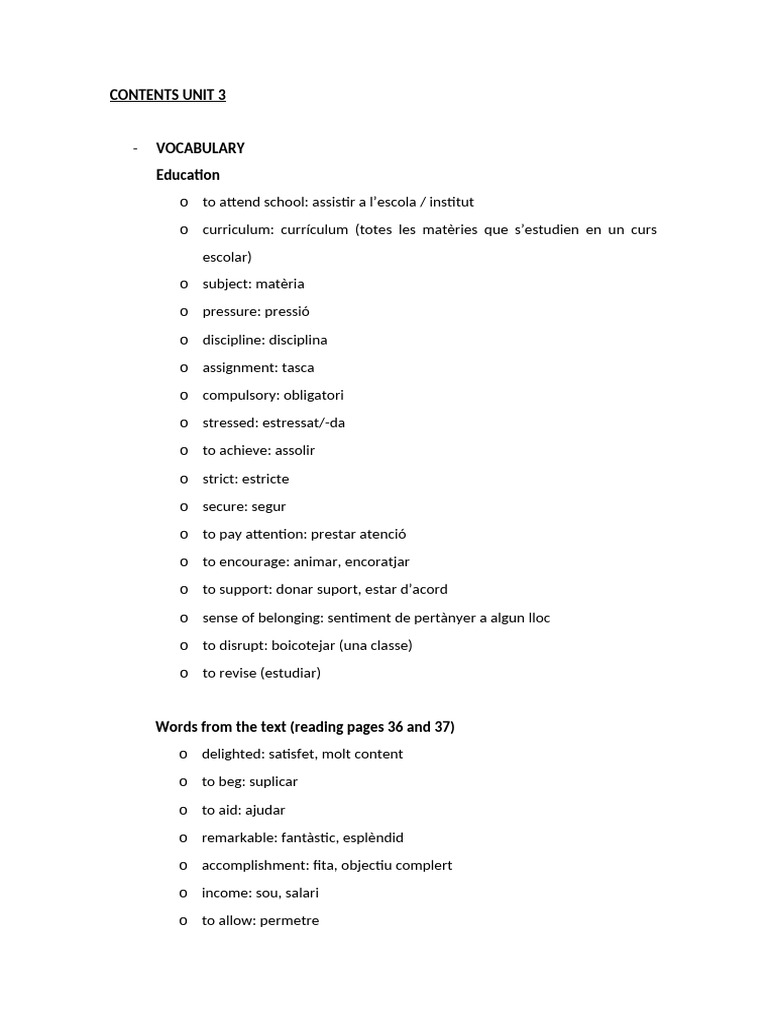Contents Unit 3 | PDF | Linguistic Typology | Language Families