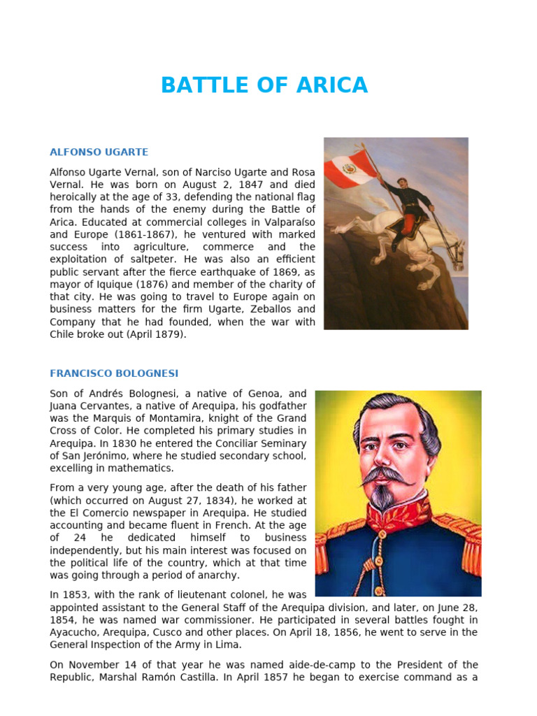 Battle of Arica | PDF | Military | 2nd Millennium Conflicts