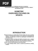 Isometric Exercises | PDF | Strength Training | Physical Exercise