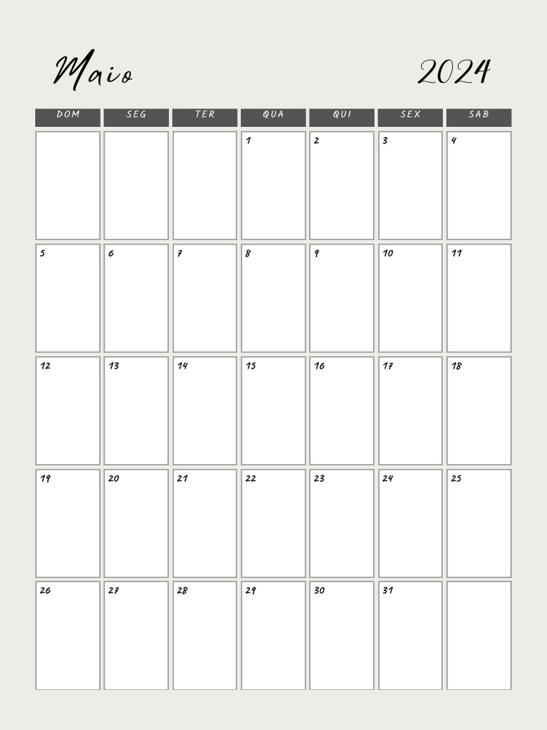 Planejador mensal calendário 2024 meses básico branco_20240427_014129 ...