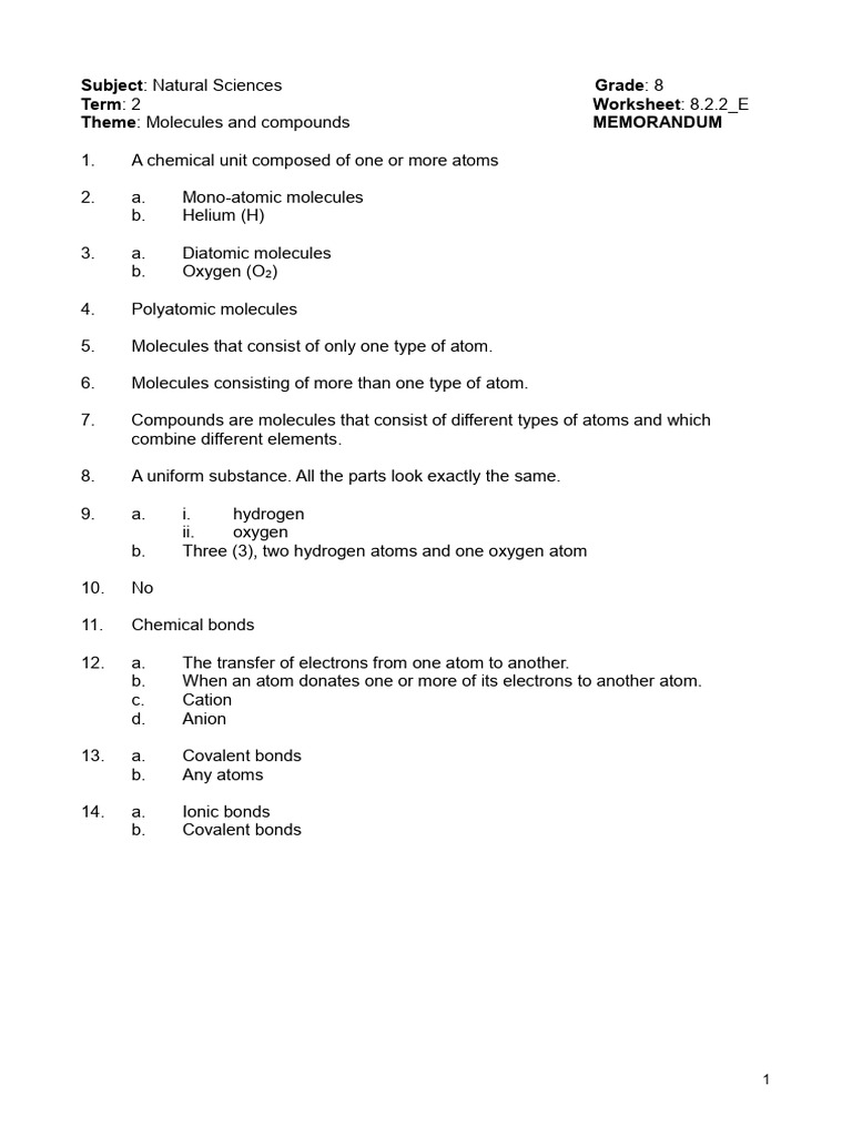 WS8.2.2 E-Memo | PDF