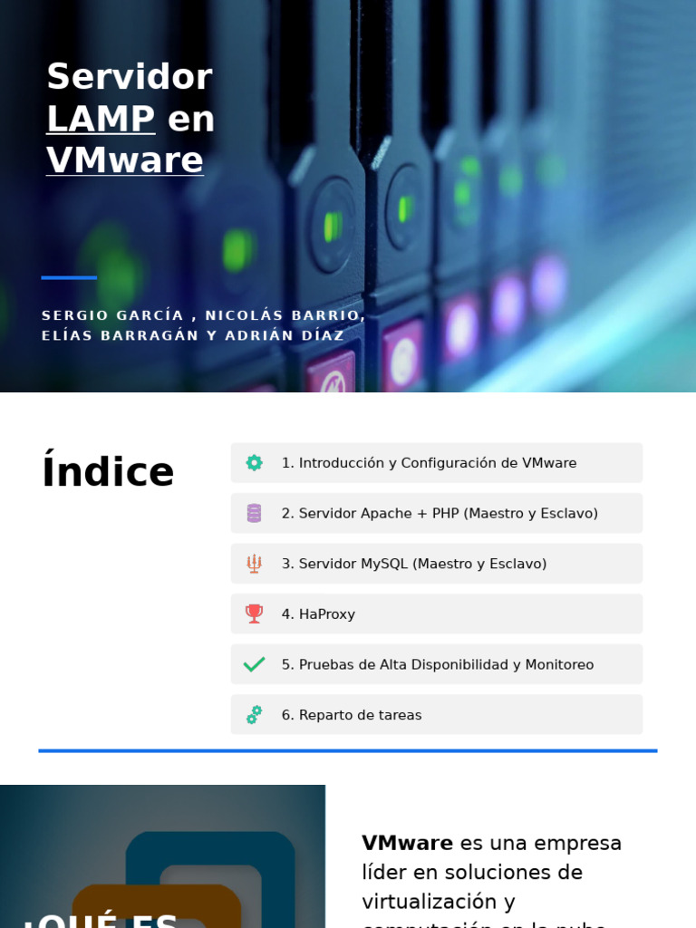Presentación Sad | PDF | V Mware | Servidor HTTP Apache
