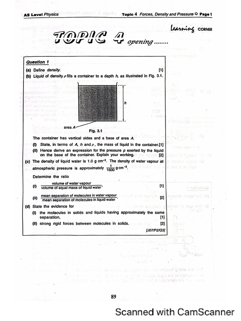 Force Density & Pressure | PDF