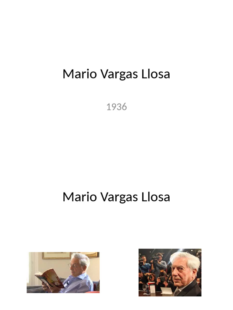 Mario Vargas Llosa | PDF