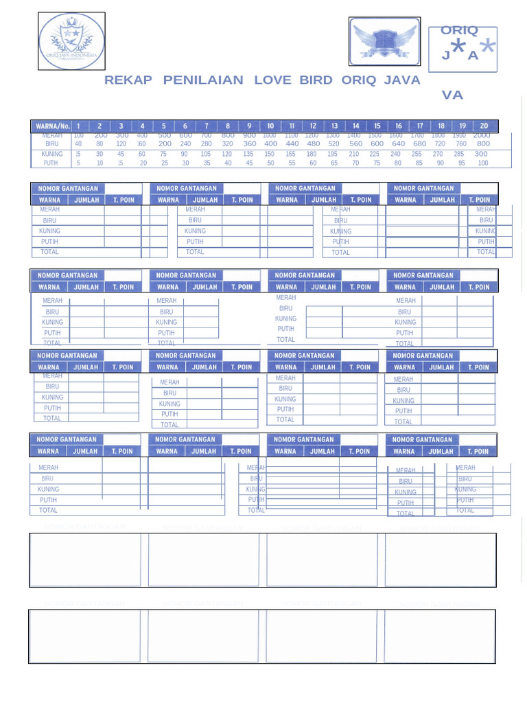 Rekap Penilaian juri | PDF