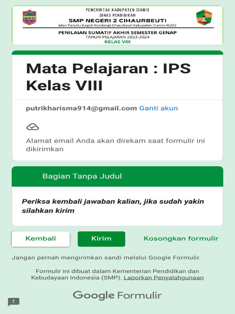 Mata Pelajaran IPS Kelas VIII | PDF