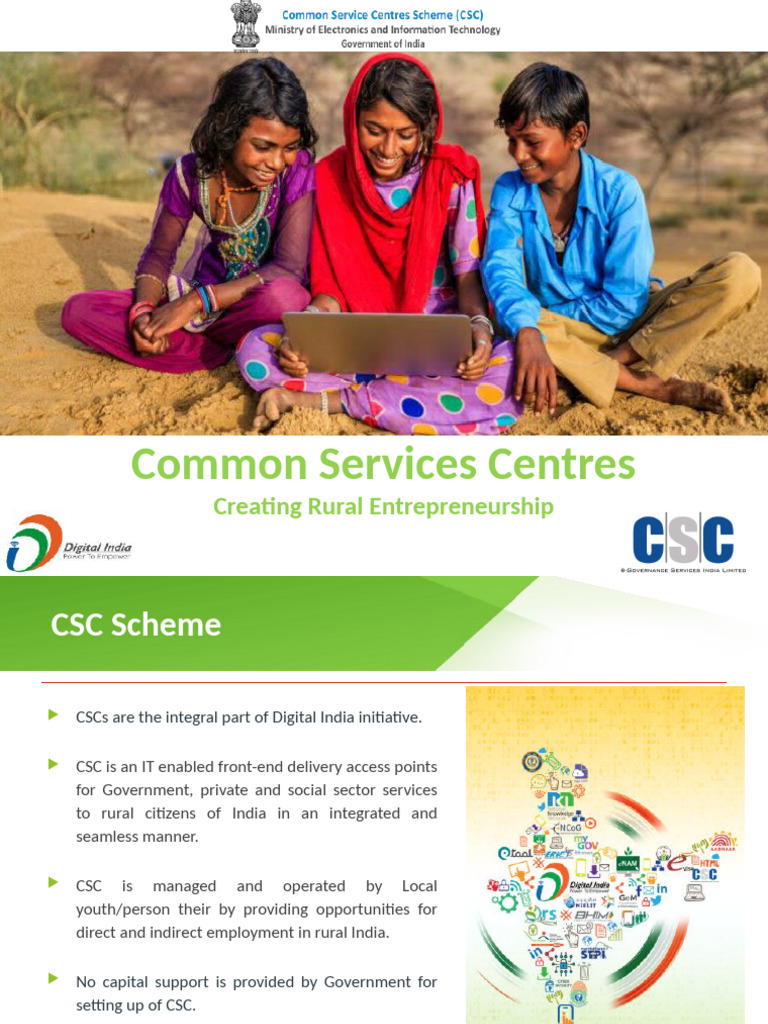 About CSC | PDF | Government Of India